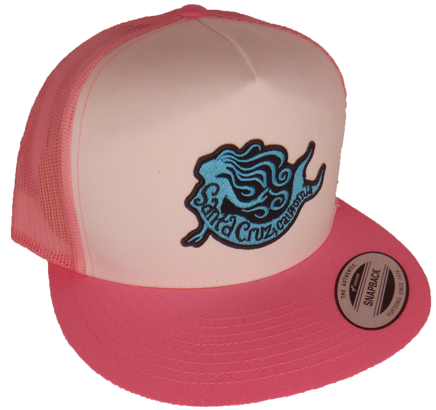 Hat Santa Cruz Mermaid (Pnk/Wht Trucker) - by Tim Ward
