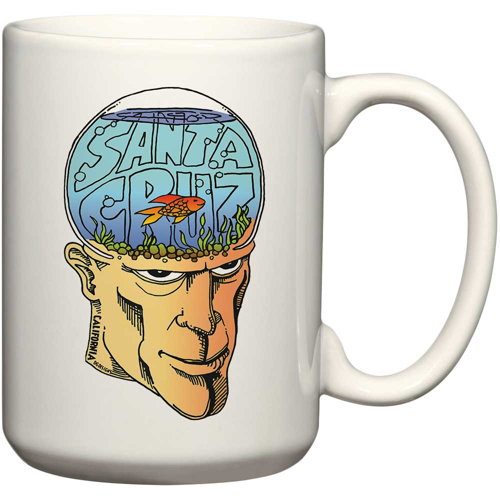 Mug Santa Cruz Fish Bowl Head - by Dustin Graham