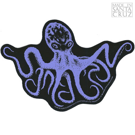 Decal Santa Cruz Octopus Sticker (Purple) - by Tim Ward