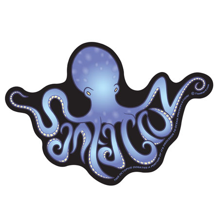 Decal Santa Cruz Octopus Sticker (Purple) - by Tim Ward