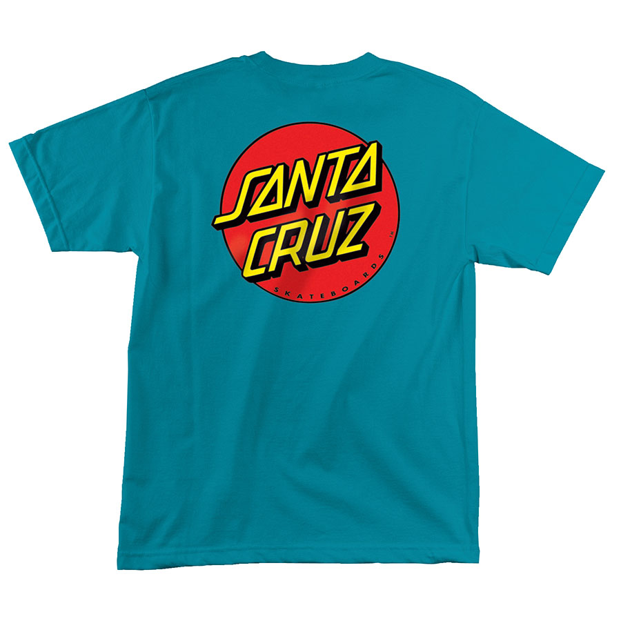Youth - Santa Cruz Classic Red Dot T-shirt (Turquoise)