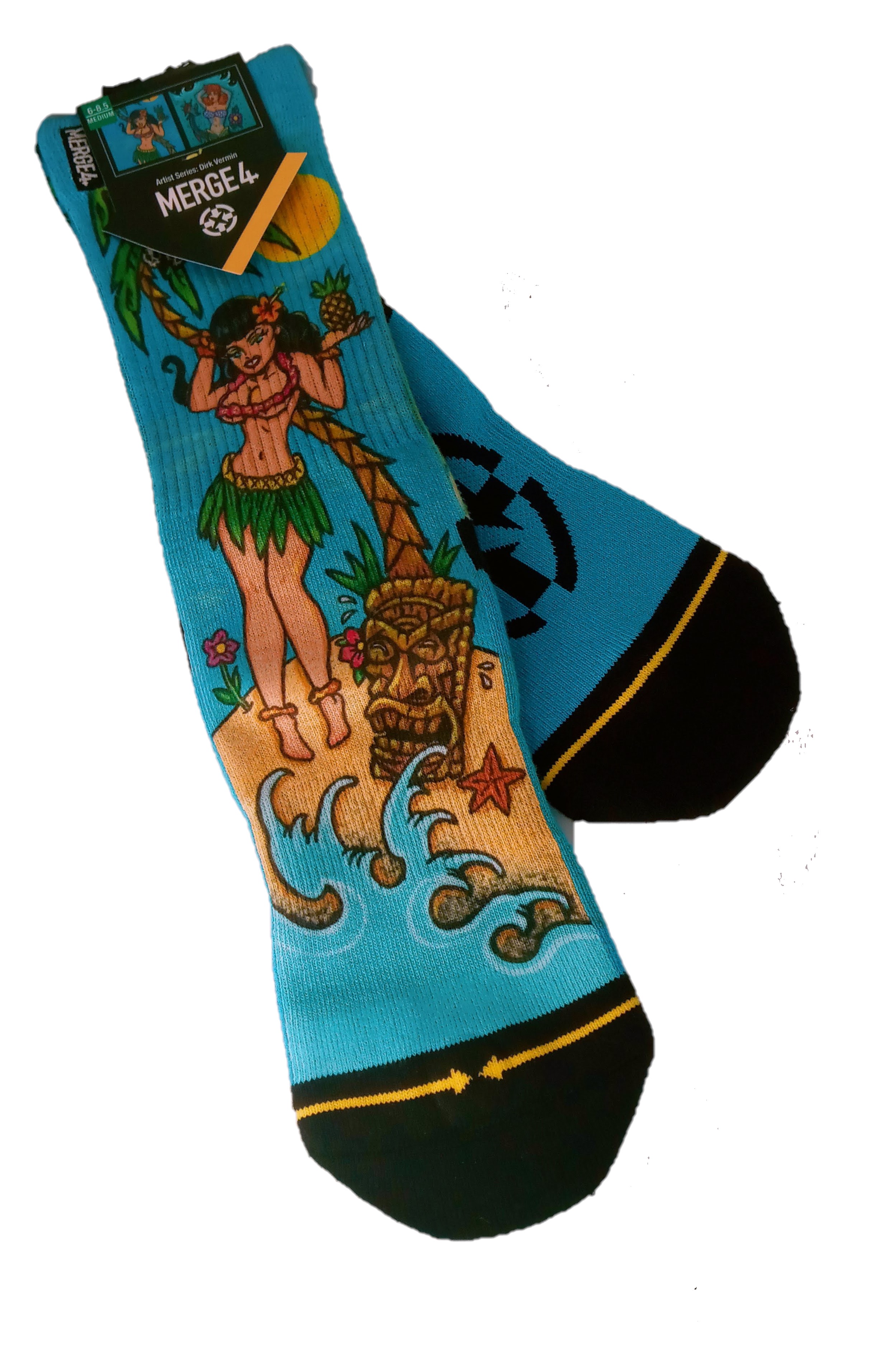 Merge4 Crew Sock (Hula Vermin)